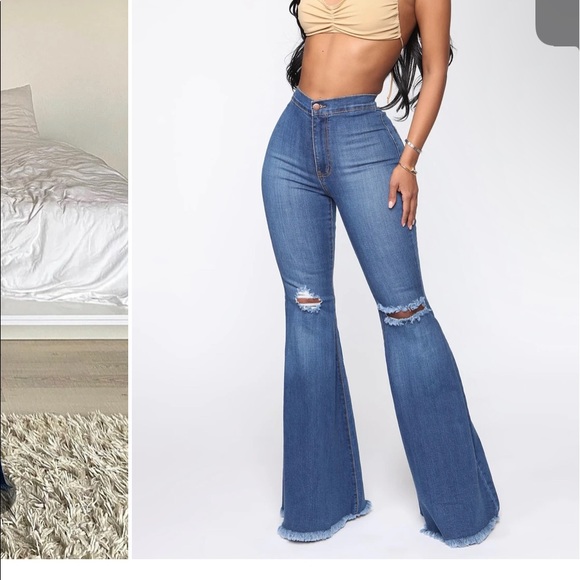 Fashion Nova | Pants & Jumpsuits | Womans High Rise Bell Bottom Jeans ...